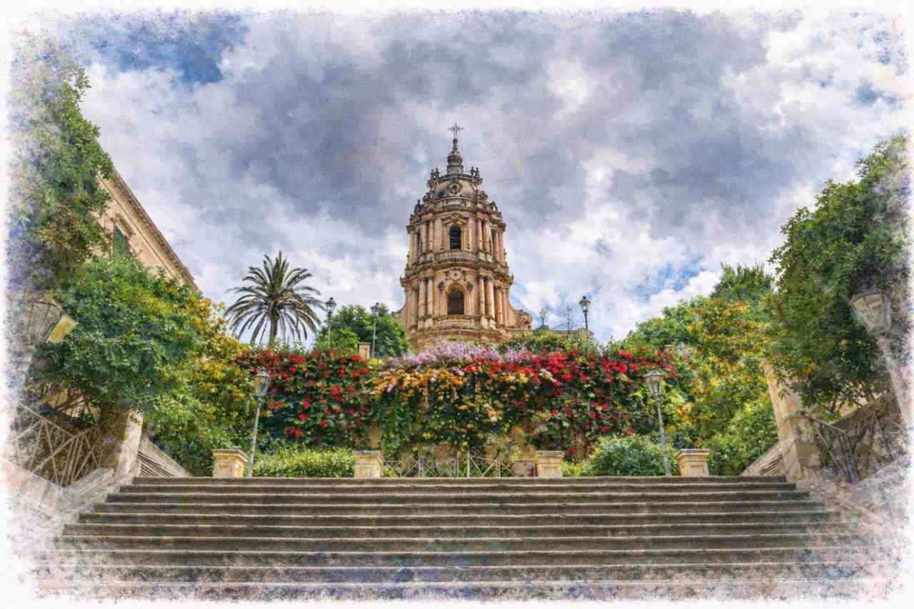 Il bellissimo paese siciliano famoso per la cioccolata e le scalinate ...